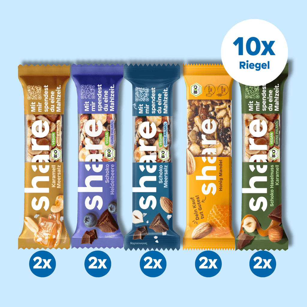 Bio Riegel Probierpaket | share GmbH